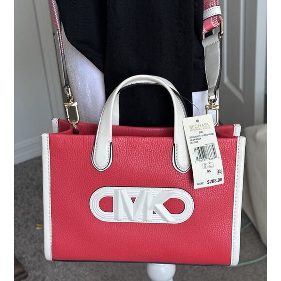 Michael Kors | Bags | Michael Kors Spiced Coral Gigi Small Ew Messenger ...